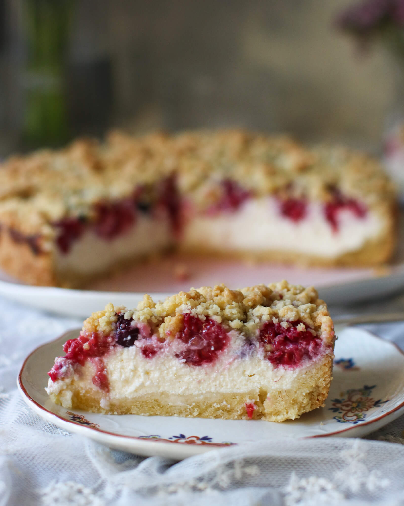 Trupininis pyragas su rikota ir uogomis - Skanauk su Aušra